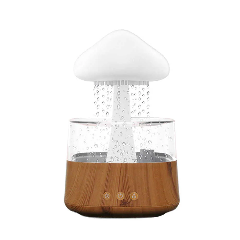 Mushroom Air Humidifier with Aromatherapy Lamp, Calming Water Drops ...