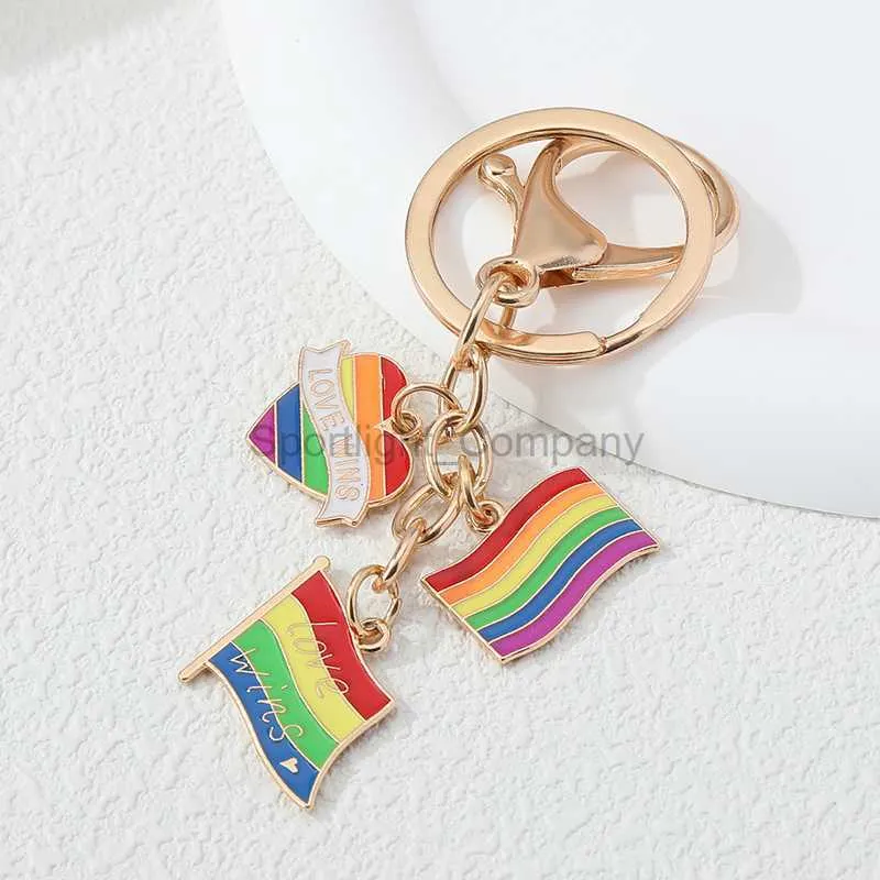 DHgate.com:Rainbow Enamel Heart Hand Love Keychains | Valentines Day ...