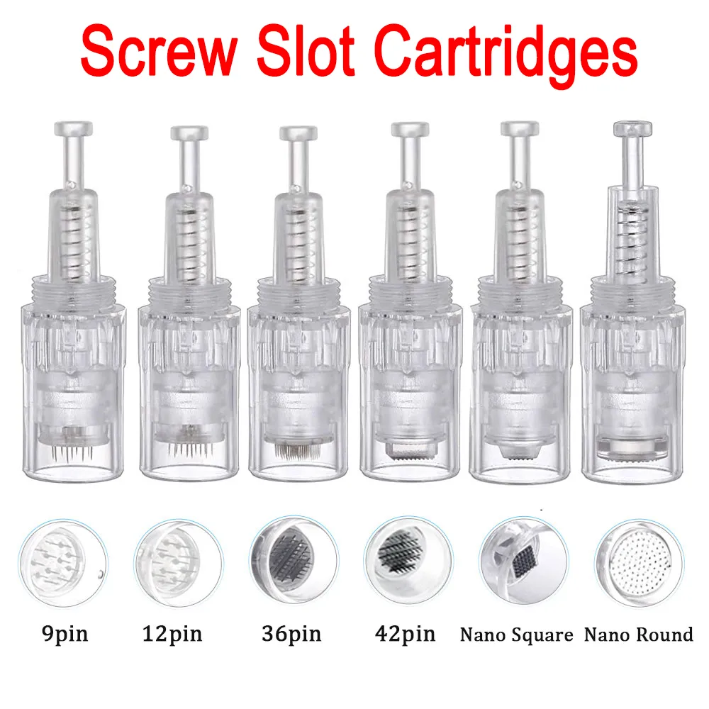 Screw Slot Needle Dermapen Cartridges for Electric Microneedling ...