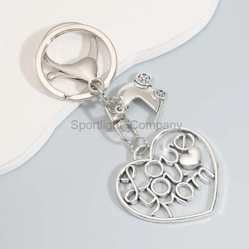 DHgate.com:Cute Baby Carriage Keychain, Silver Alloy Heart Keychain ...