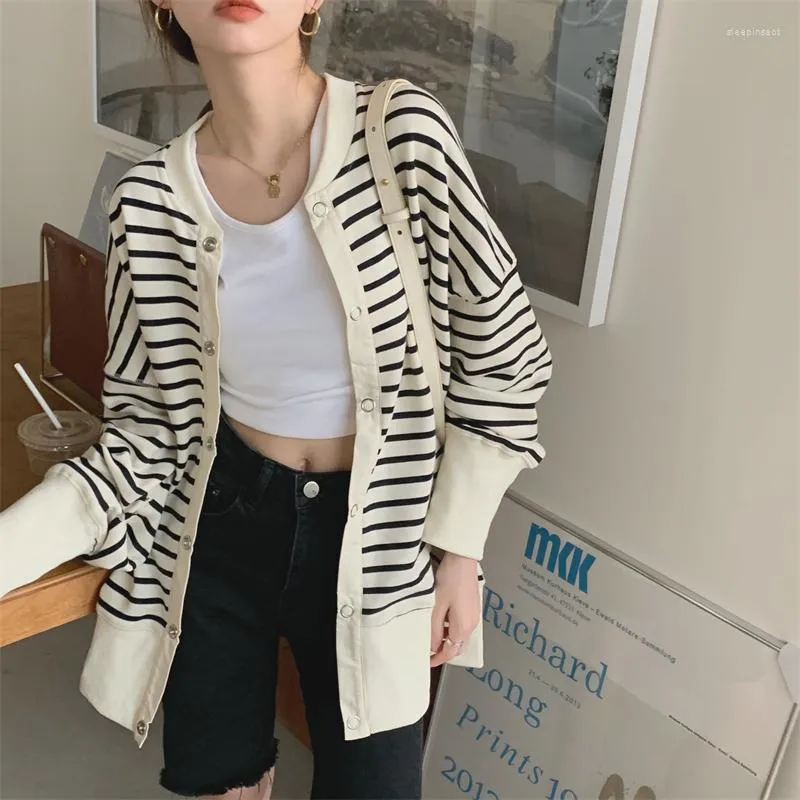 DHgate.com:Spring/summer Women's Knits 2023 Navy Contrast Striped ...
