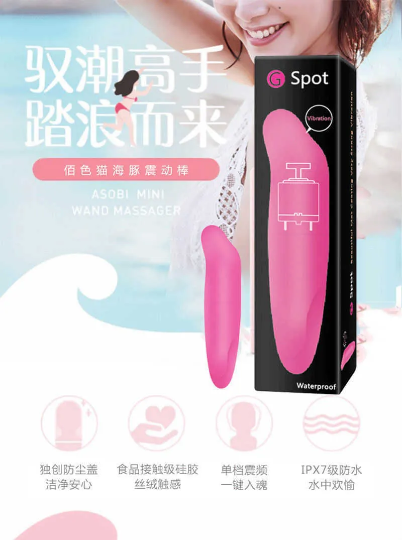 Little Dolphin Shaker Mini Egg Jumper Dispositivo Femenino G Point AV Stick Productos Sexuales ...