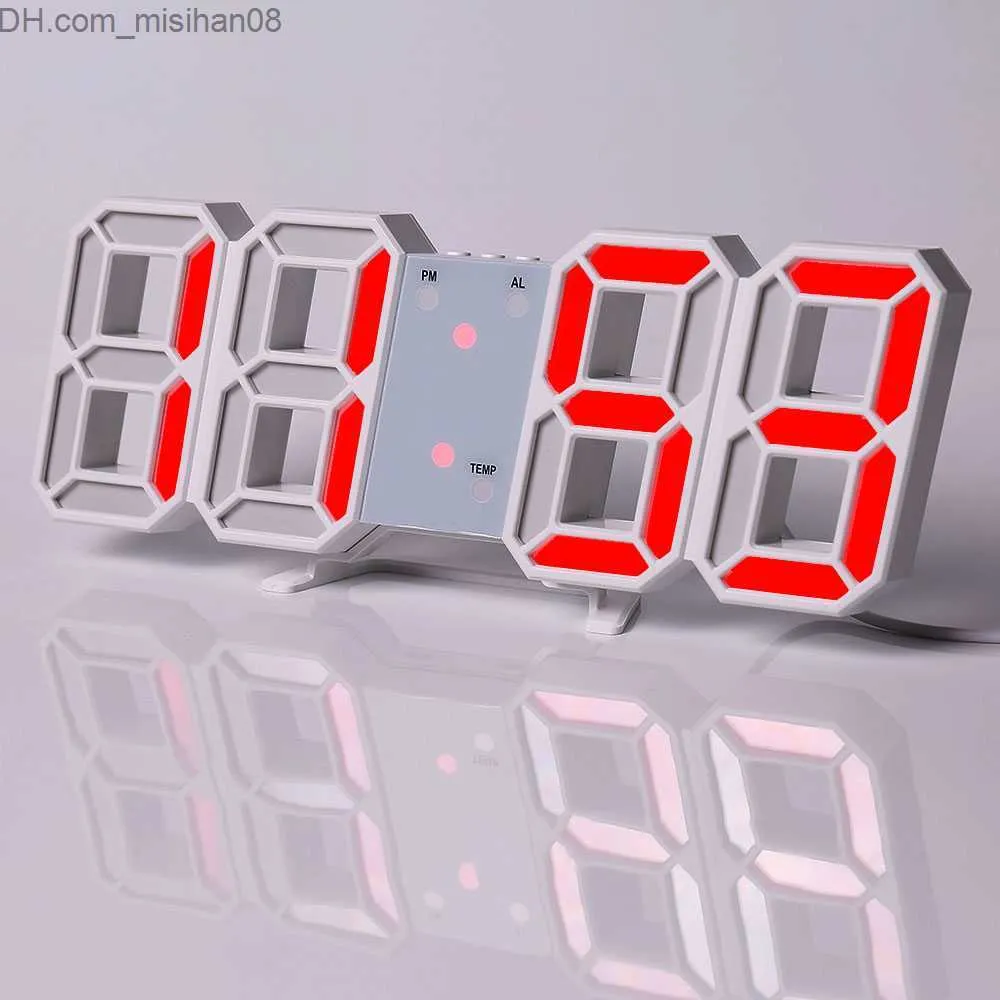Wall Clocks Led Digital Wall Clock Modern Design Watch Clock 3D Living ...
