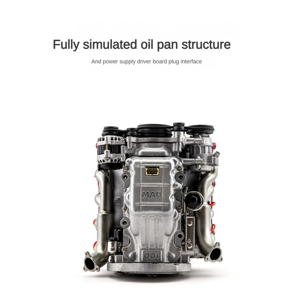 V8 Engine Model Kit: Diecast Internal Combustion Assembly Kit, Full ...