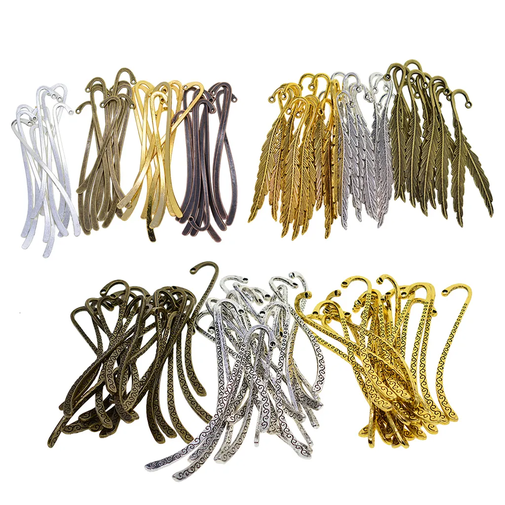 DIY Bookmark Making Kit - Assorted Color Metal Bookmarks, Hooks, Chains ...