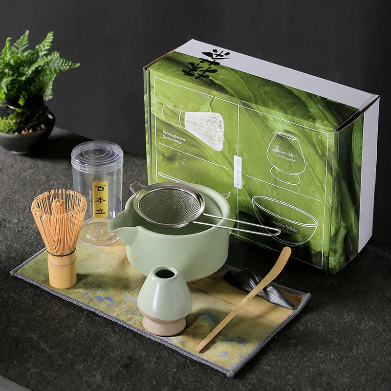 Premium Ceramic Matcha Tea Set with Scoop: Authentic Japanese Ceremony ...