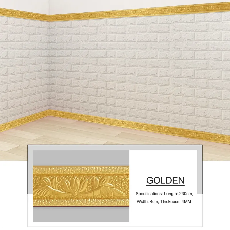 Waterproof 3d Wall Moulding Trim For Living Room Home Decoration Self ...