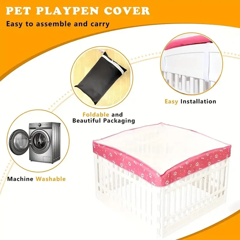 DHgate.com:Dog Playpen Mesh Top Cover - Fits 36 Exercise Pet Playpen ...