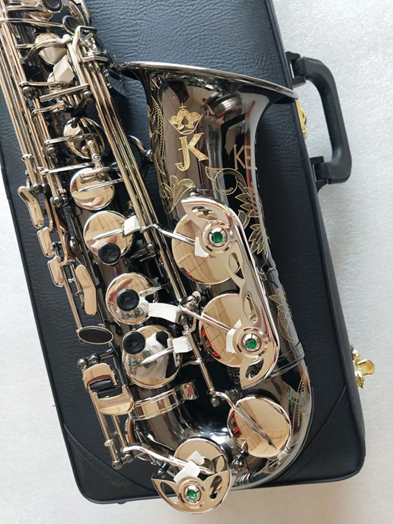 DHgate.com:Professional Alto Saxophone - Black Nickel Silver Alloy Alto ...