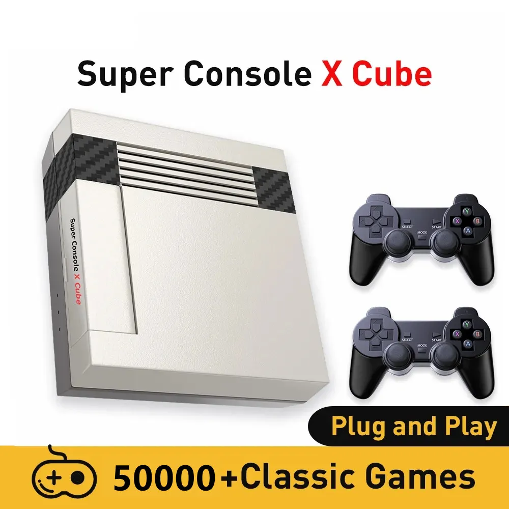 Super Console X Cube Retro Game Console Support 50000+ Video Games 70 ...