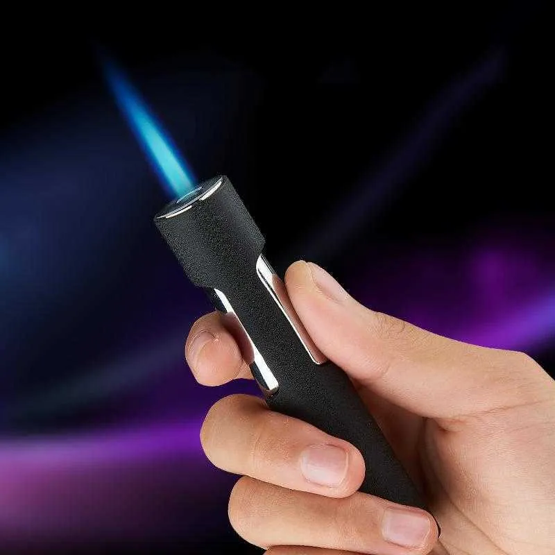 New Pen Torch Lighter, No Gas Butane Metal Jet Lighter, Windproof Spray ...
