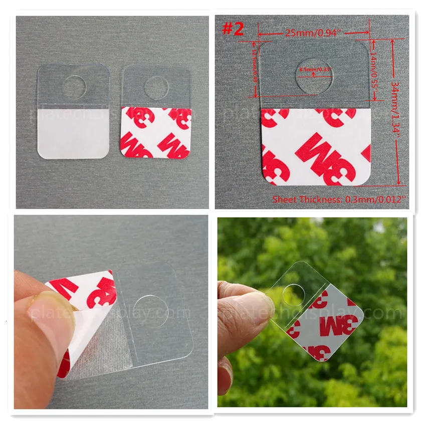 Display Hang Tabs - Self Adhesive Merchandising Peg Hooks for Retail ...