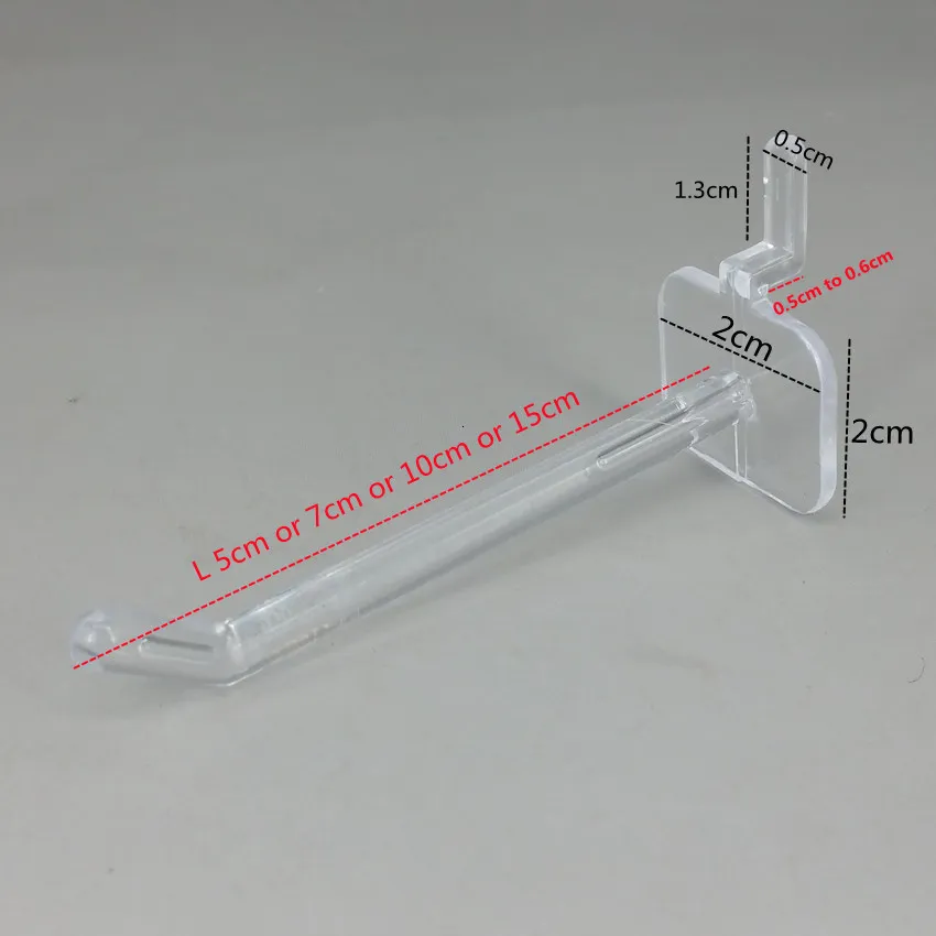 Wholesale Advertising Display Equipment Clear Plastic Supermarket Peg ...