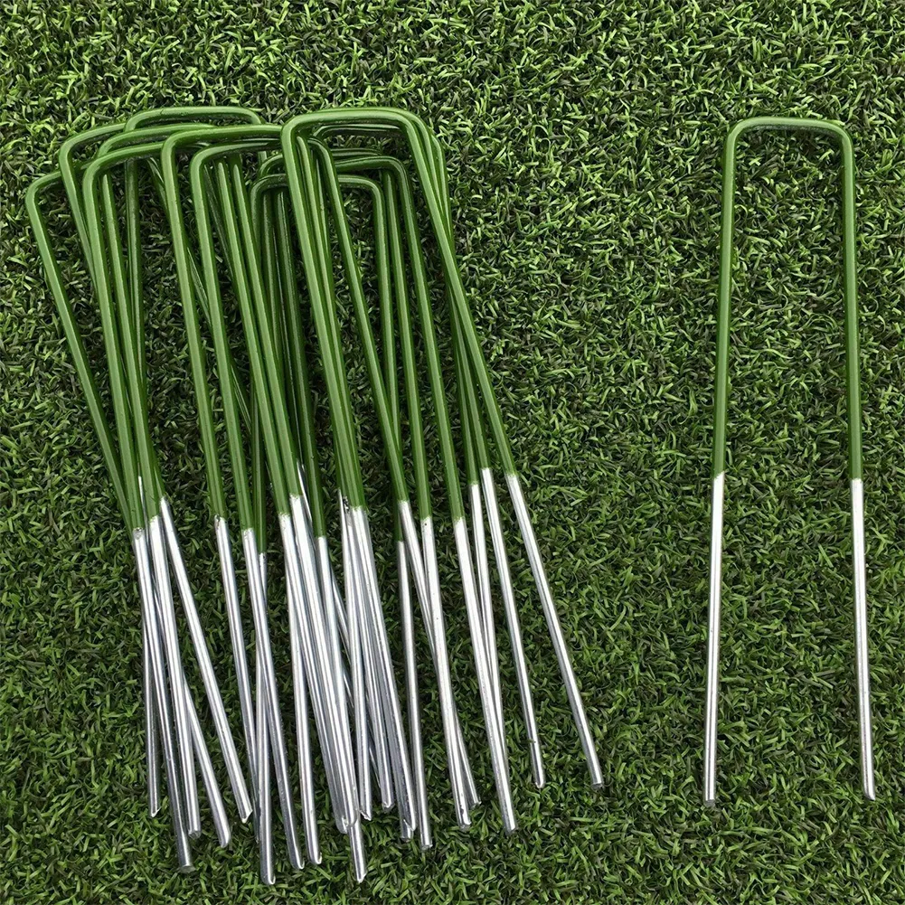 DHgate.com:Galvanized Steel U-Shaped Pegs for Artificial Grass, Green ...