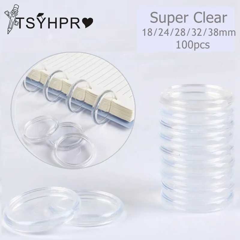 Discbound Planner Discs - Clear Expansion Rings for Notebooks, Various ...