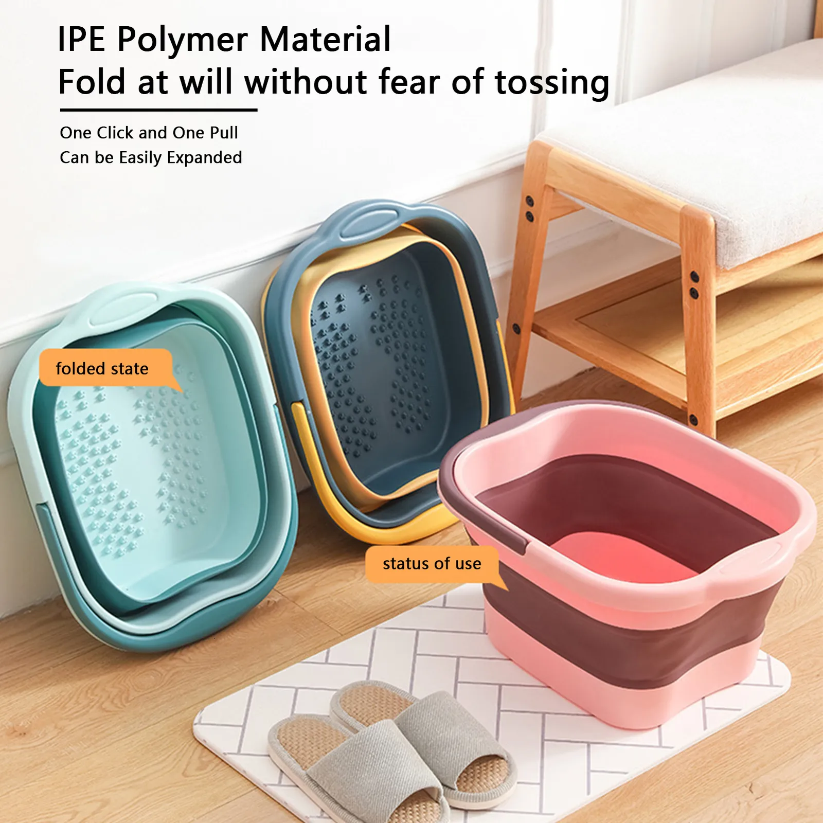 Foldable Foot Bath Tub: Portable Foot Spa Basin for Soaking & Stress ...