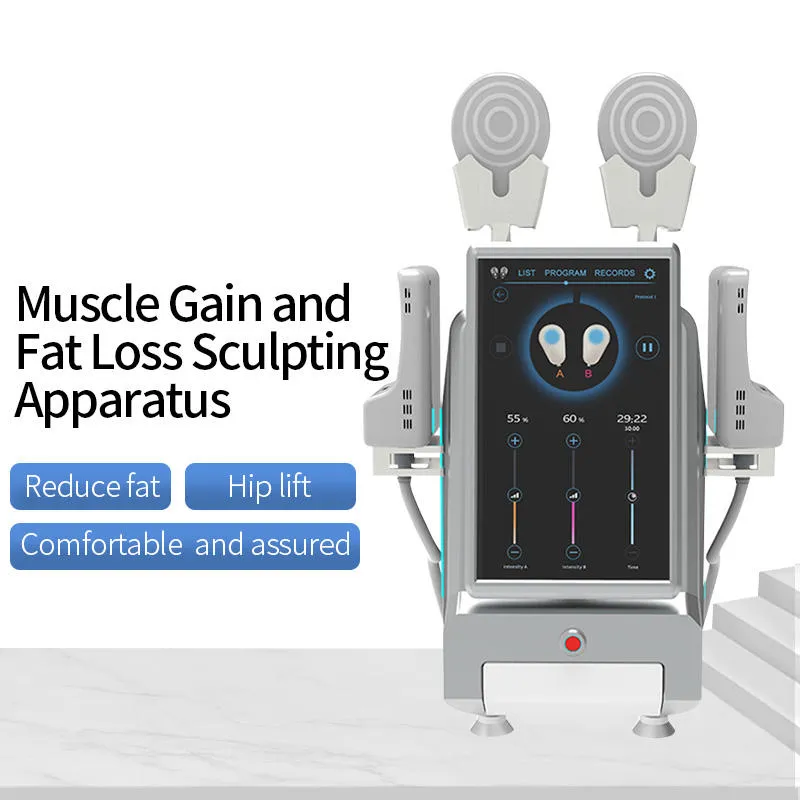 Multifunctional 4 Handles EMS Body Sculpting and Slimming Machine with ...