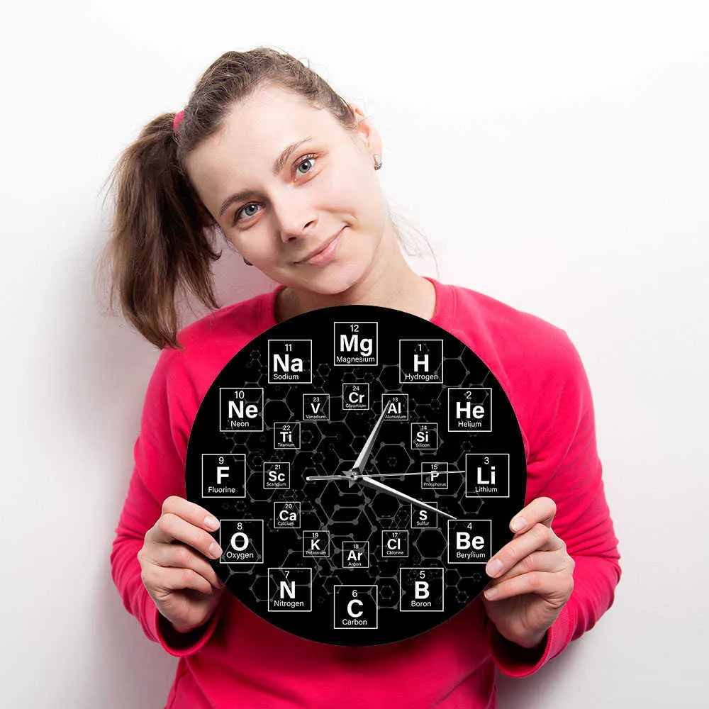 Home Goods Wall Clocks: Novelty Periodic Table Design Wall Clock ...