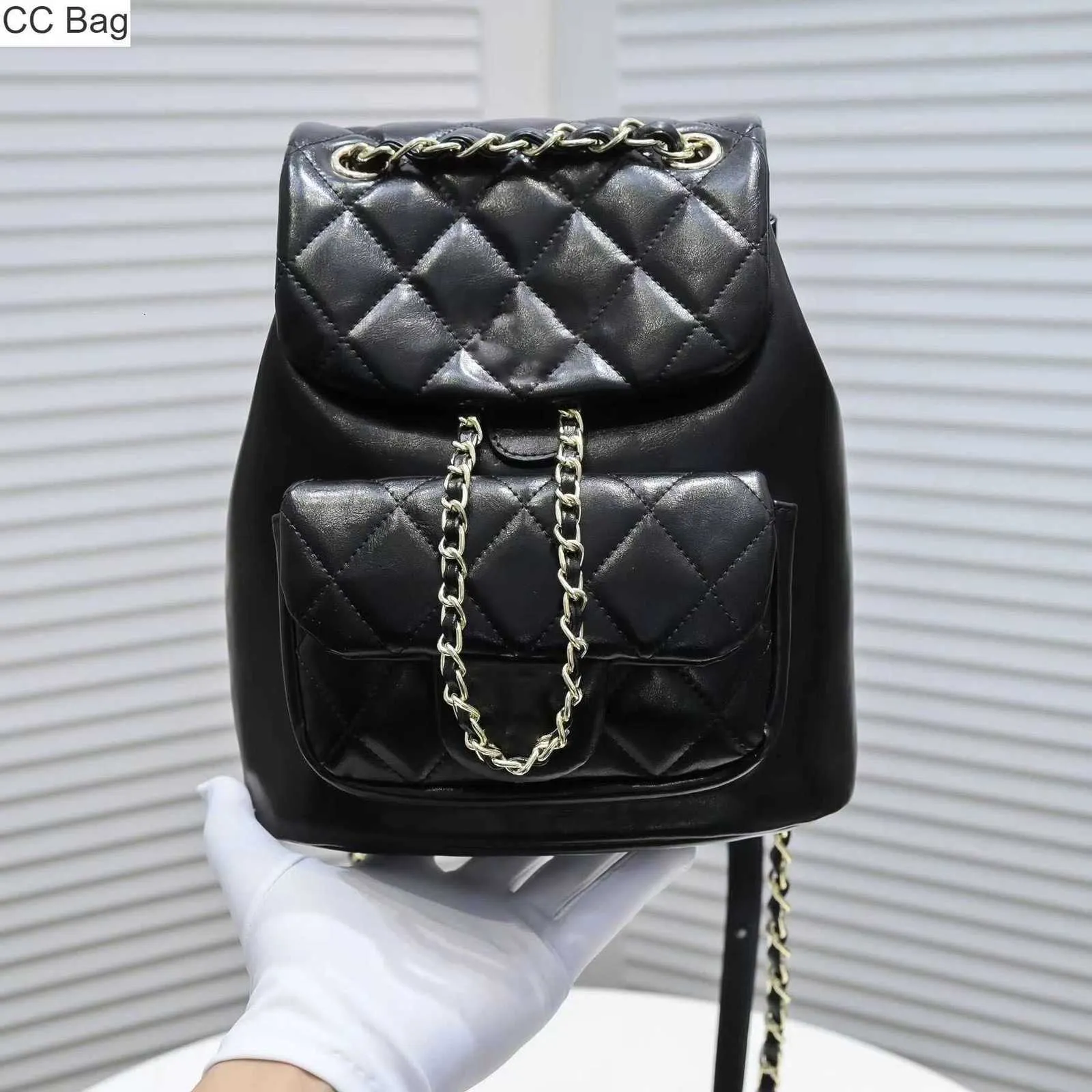10A CC Bag Designer Handbag Shoulder Chain Clutch Solid Color Buckle ...