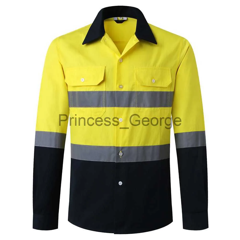 DHgate.com:100% Cotton Mens Reflective Work Shirt for Enhanced ...