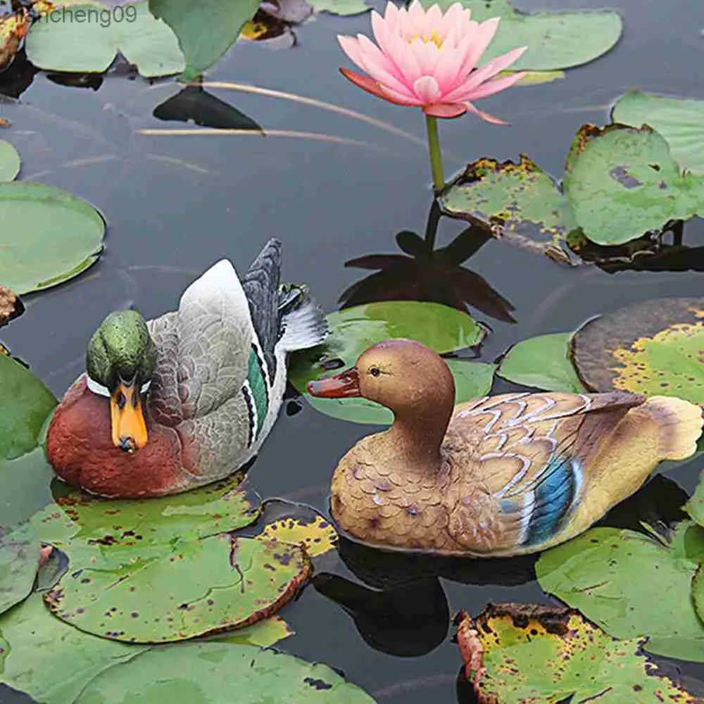 L230620 Resin Mandarin Duck Statues Large Outdoor... From Liancheng09 ...