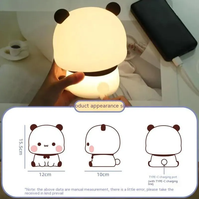 Led Rave Toy 15cm Bubu Dudu Figure Led Light Cartoon For Bedroom Bubu ...