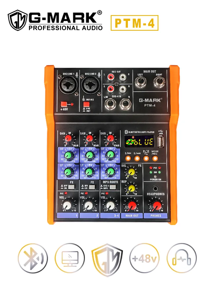 DHgate.com:48V Phantom Power Professional Portable Audio Mixer, 2024 ...