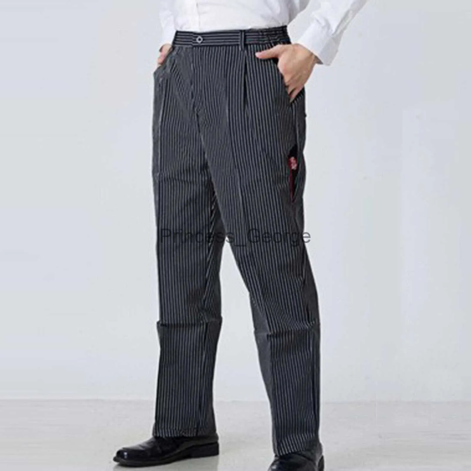 Restaurants Uniforms Zebra Chef Pants Elastic Waist Kitchen Cooker ...