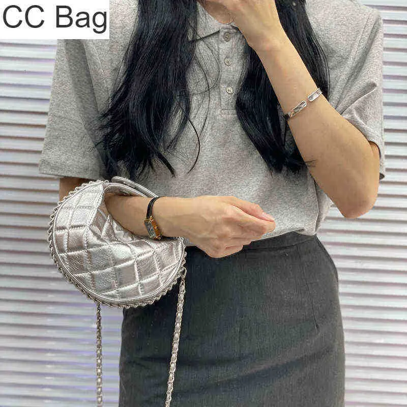 DHgate.com:Silver Mini Crossbody Bag for Women: Stylish Metal Chain ...