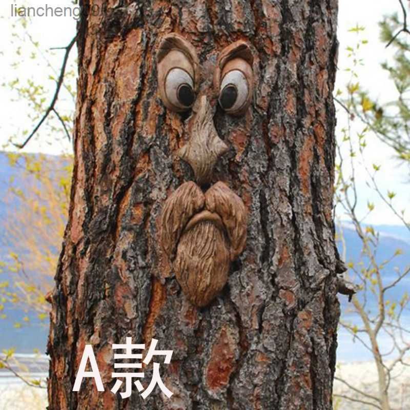 Funny Old Man Tree Face Hugger Garden Art Árbol Al Aire Libre Divertido ...