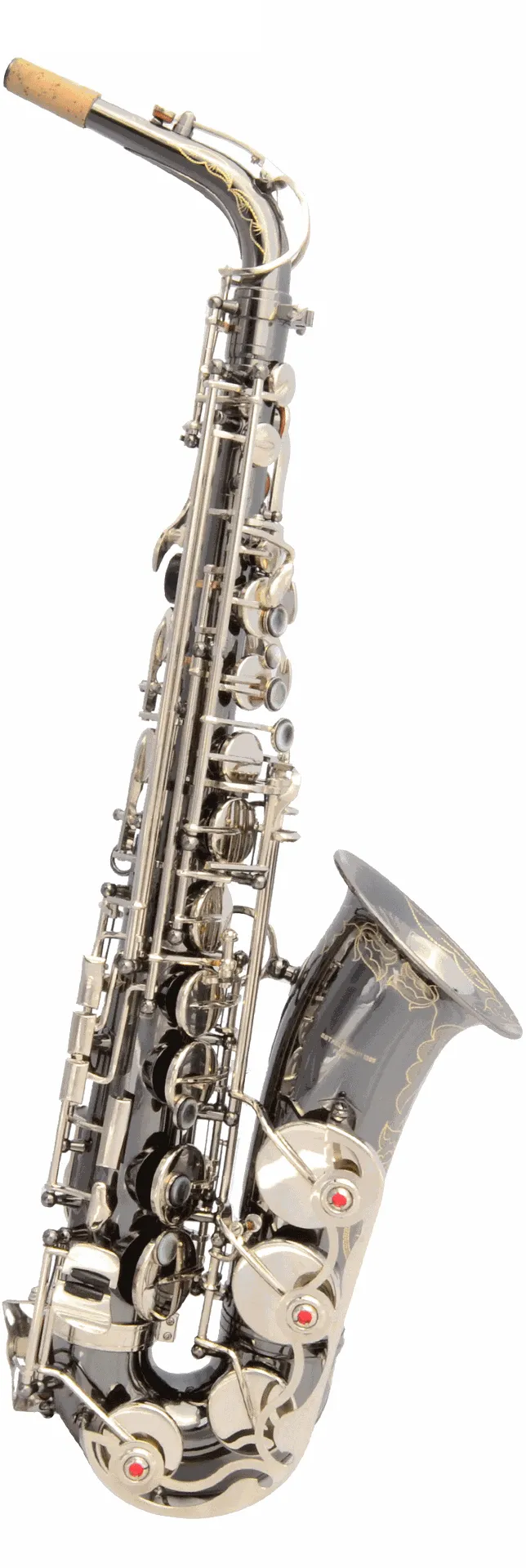 DHgate.com:Eb Alto Saxophone with Black Nickel Finish, Bright Key, Big ...