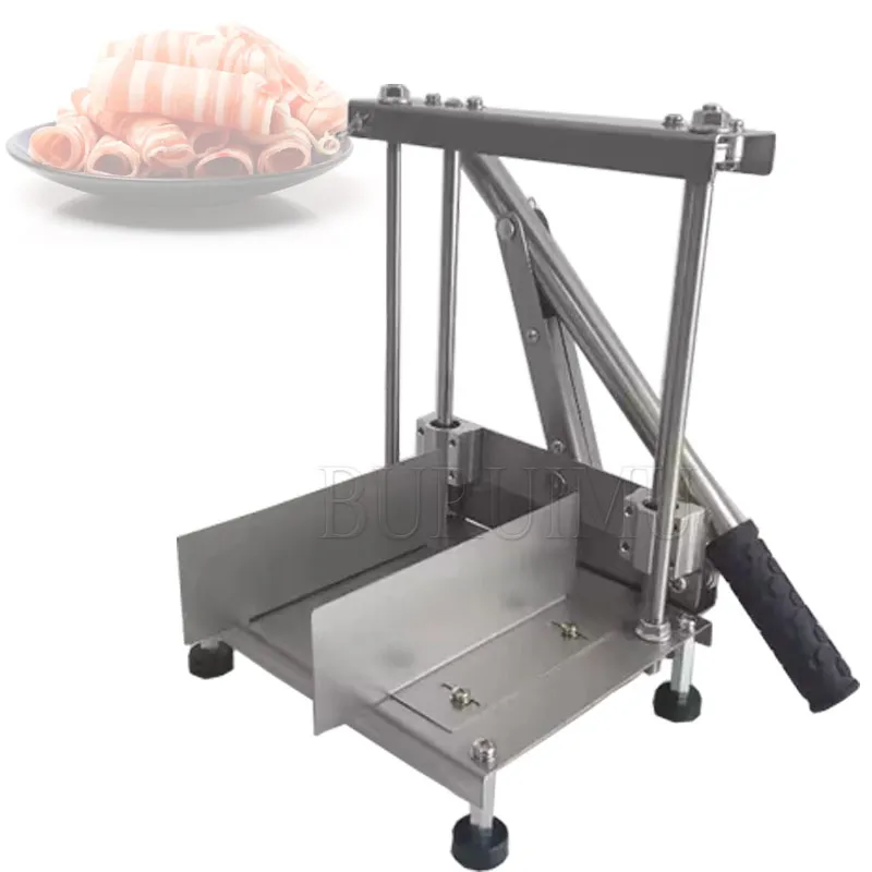 Efficient Manual Frozen Meat Slicer Lamb & Beef Cutter Machine For ...