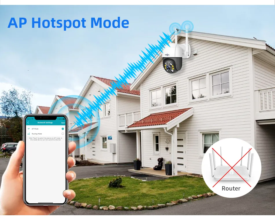 IP Cameras HiseEU 4K 8MP Smart Wifi PTZ Camera 5x Digital Zoom AI Human ...