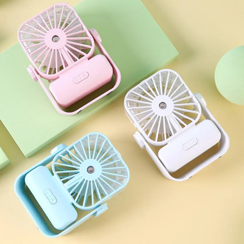 Mini Portable Spray Fan - USB Rechargeable Desktop Fan, Personal ...