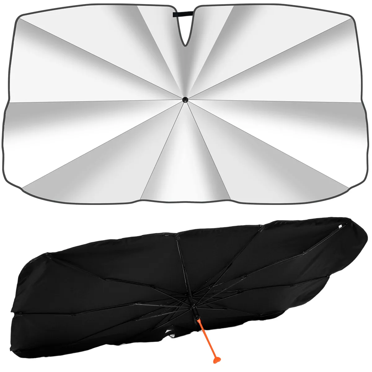 DHgate.com:Ultra-Efficient Foldable Sun Shade for Cars - Silver Coating ...