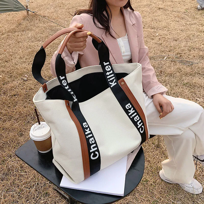 DHgate.com:Large Canvas Leather Messenger Bag for Women - White Beach ...