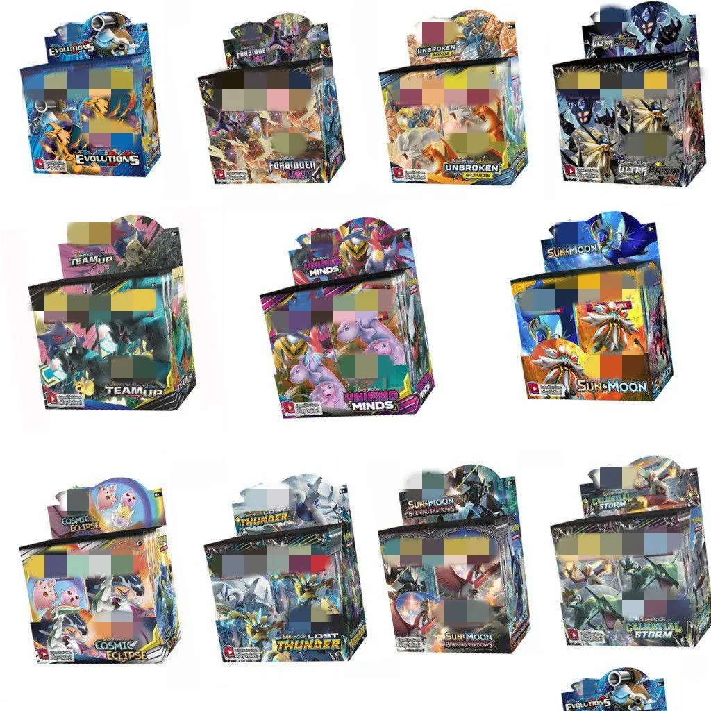 DHgate.com:324 Packs of Pixie English Card Game Booster Packs for ...