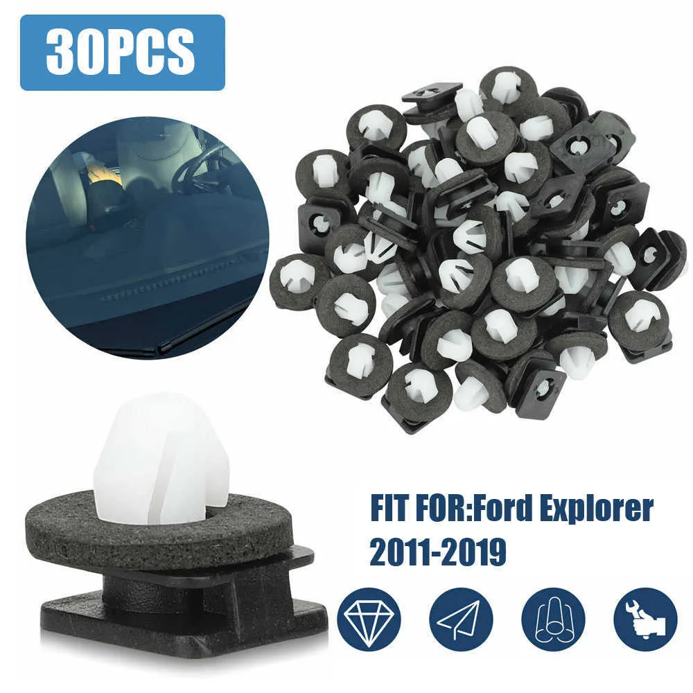 30 Windshield Molding Clips: Premium Automotive Clips Fasteners ...