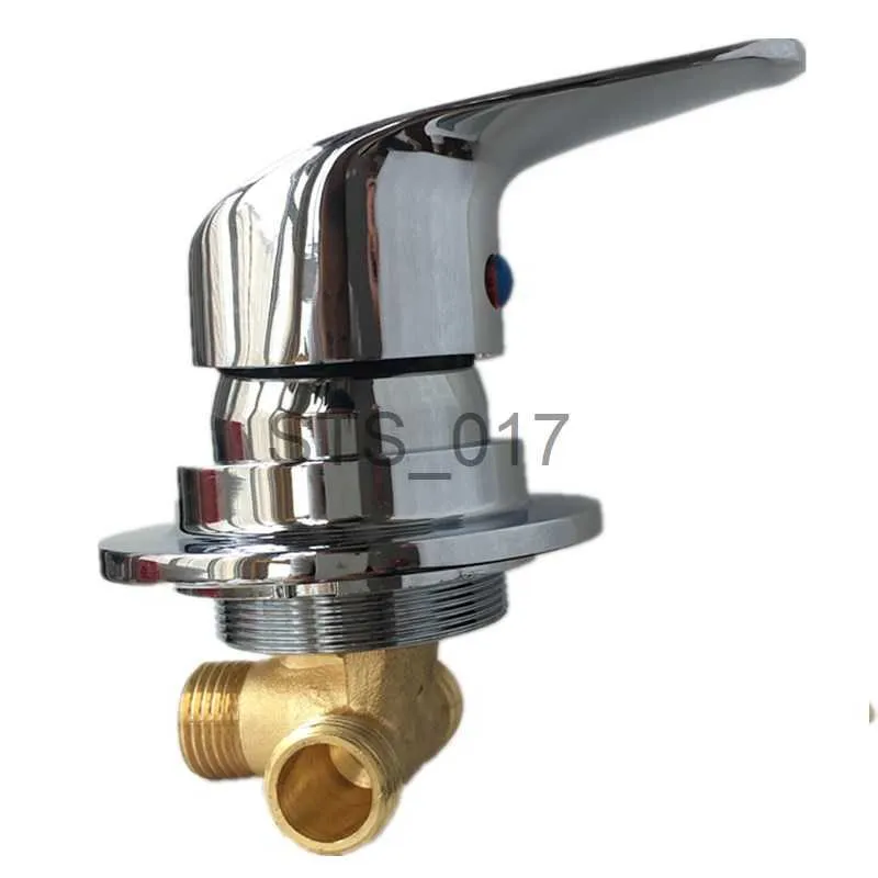 Kitchen Faucet Wall Mounted 2 Inlet 1 Outlet Brass Shower Room Mixer ...