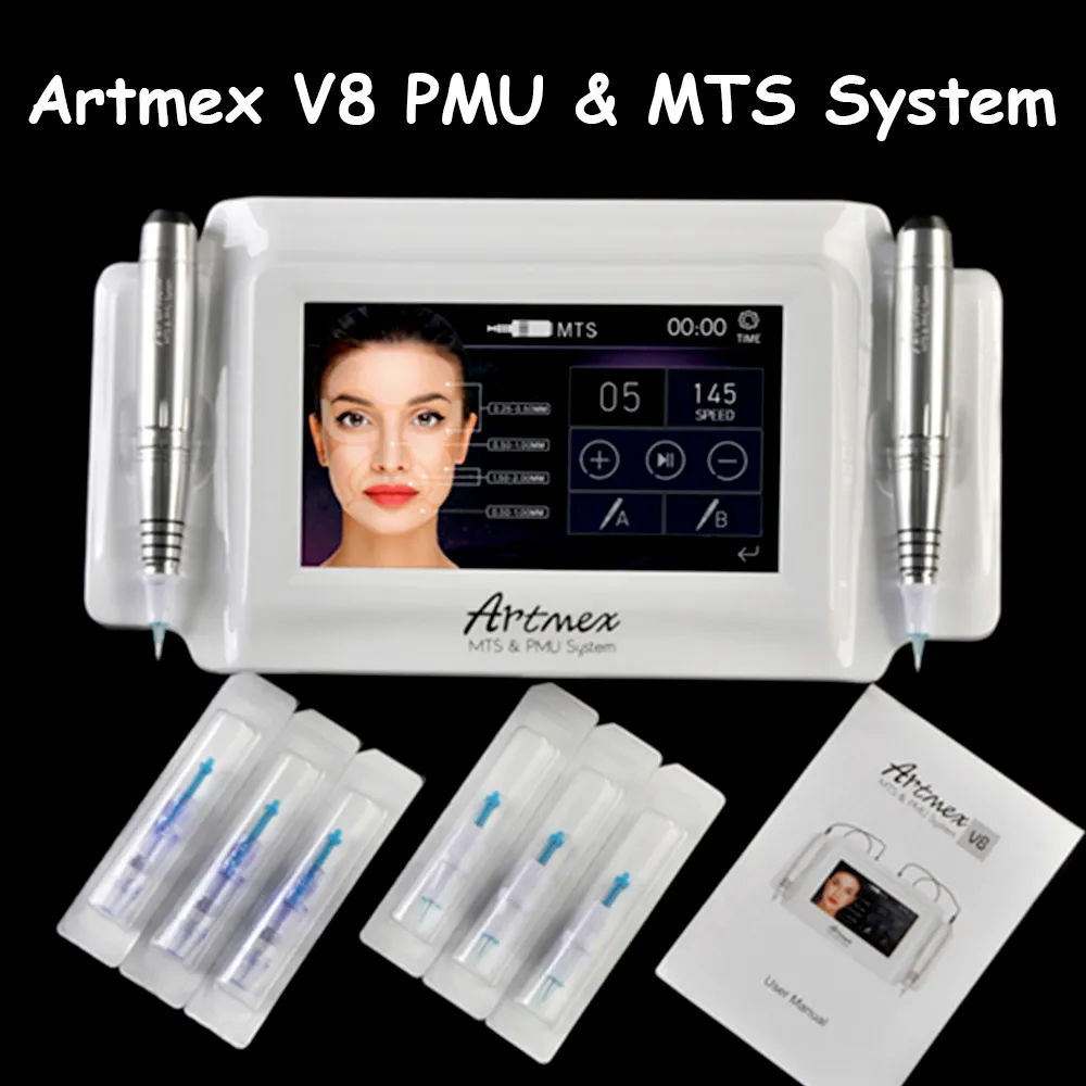 Hot Sell Artmex V8 Tatoo Machine Permanent Makeup Tattoo Dermapen Kit ...