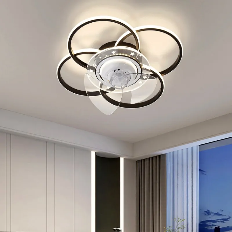 Modern Ceiling Fan with Light & Remote - Quiet Home Fan for Bedroom ...