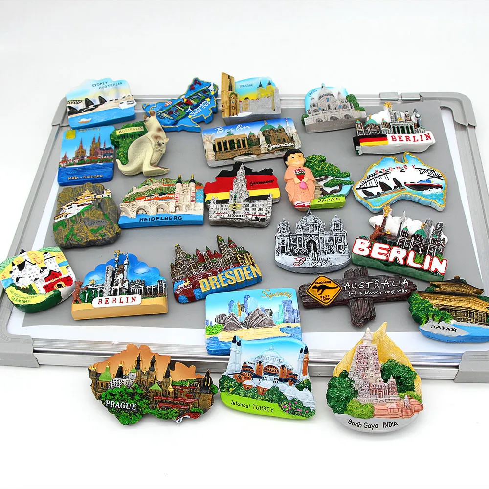 World Tour 3D Fridge Magnets: Travel Souvenir Collection - Shop Now ...