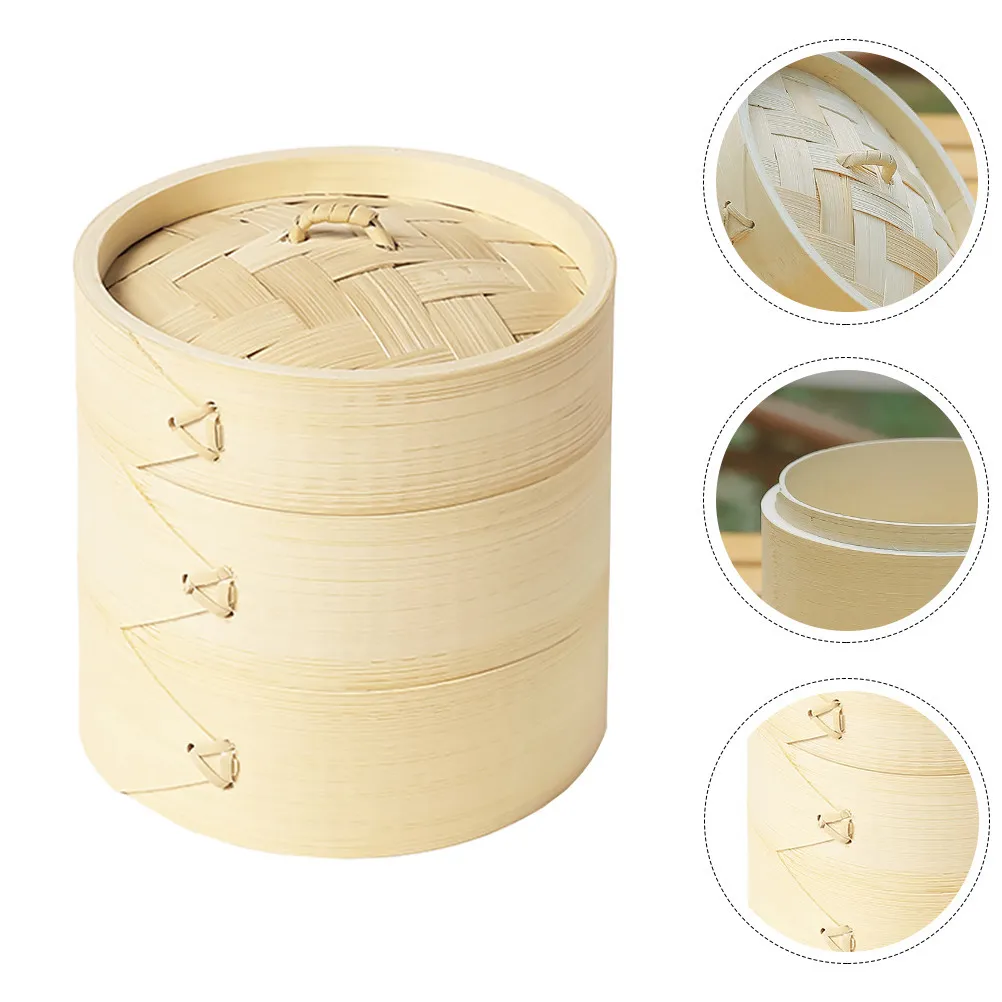 Bamboo Steamer For Outdoor Cooking Eco Friendly Dumpling And Vegetable ...
