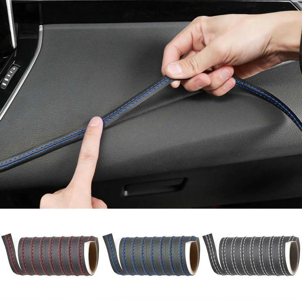 2M PU Leather Car Interior Molding Trim DIY Door Dashboard Decoration ...