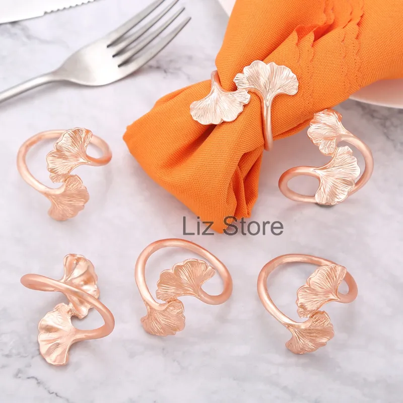DHgate.com:Metal Apricot Leaf Napkin Rings for Hotel Wedding Decor ...