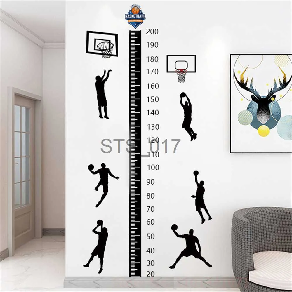 DHgate.com:Basketball Height Chart Stickers for Kids Room, Boys Bedroom ...