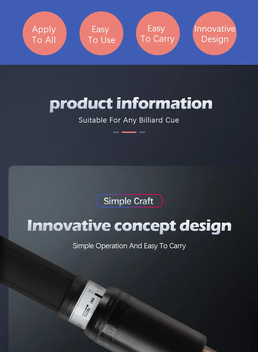 DHgate.com:Universal Non-Slip Billiard Cue Extension - Black/White ...