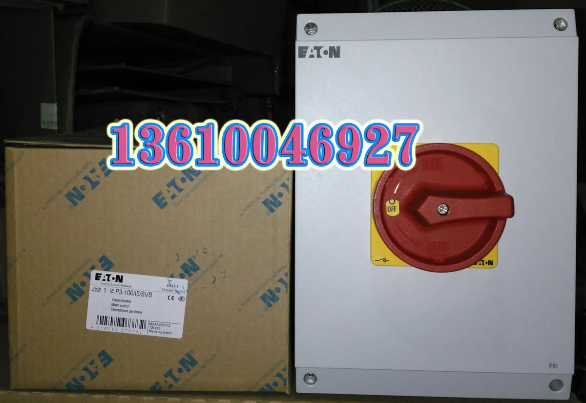 New Original 100A Rotary Disconnect Switch - Eaton Moeller P3-100/I5 ...