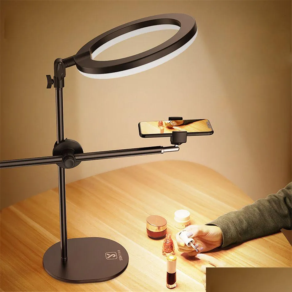 DHgate.com:Multifunctional Desktop LED Ring Light with Adjustable ...