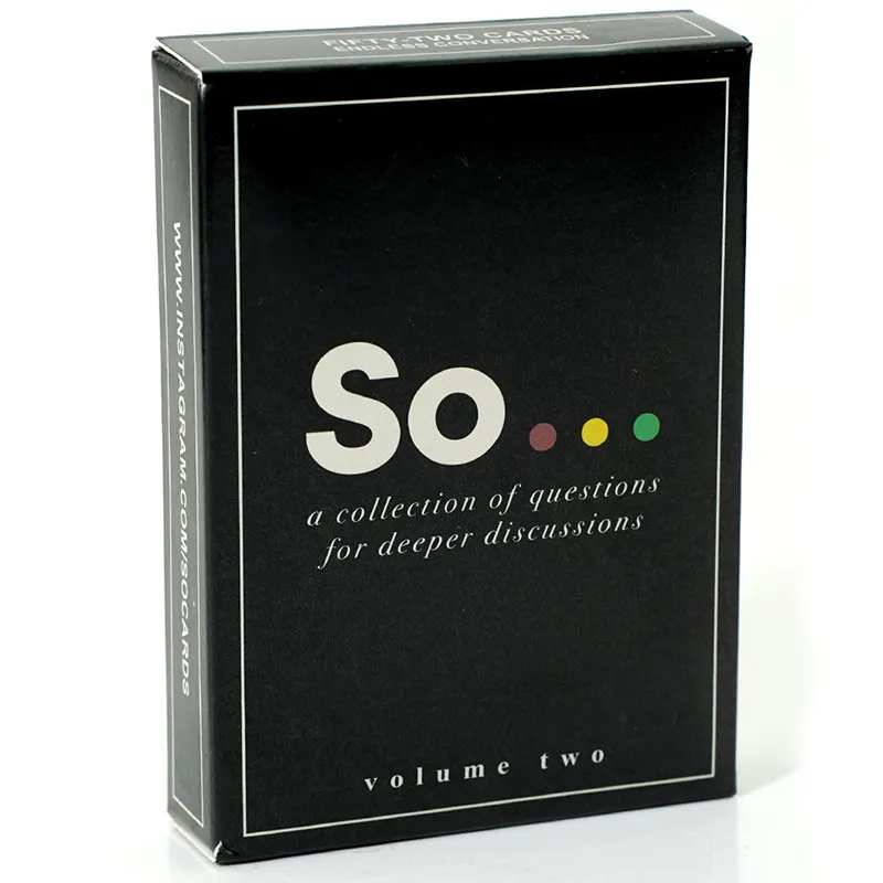 Wholesales So Cards Deep Conversation Starters: 52 Question Cards Deck ...